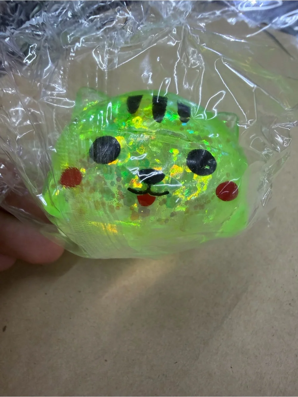 Other | Green Glitter Cat Squishy Toy | Poshmark